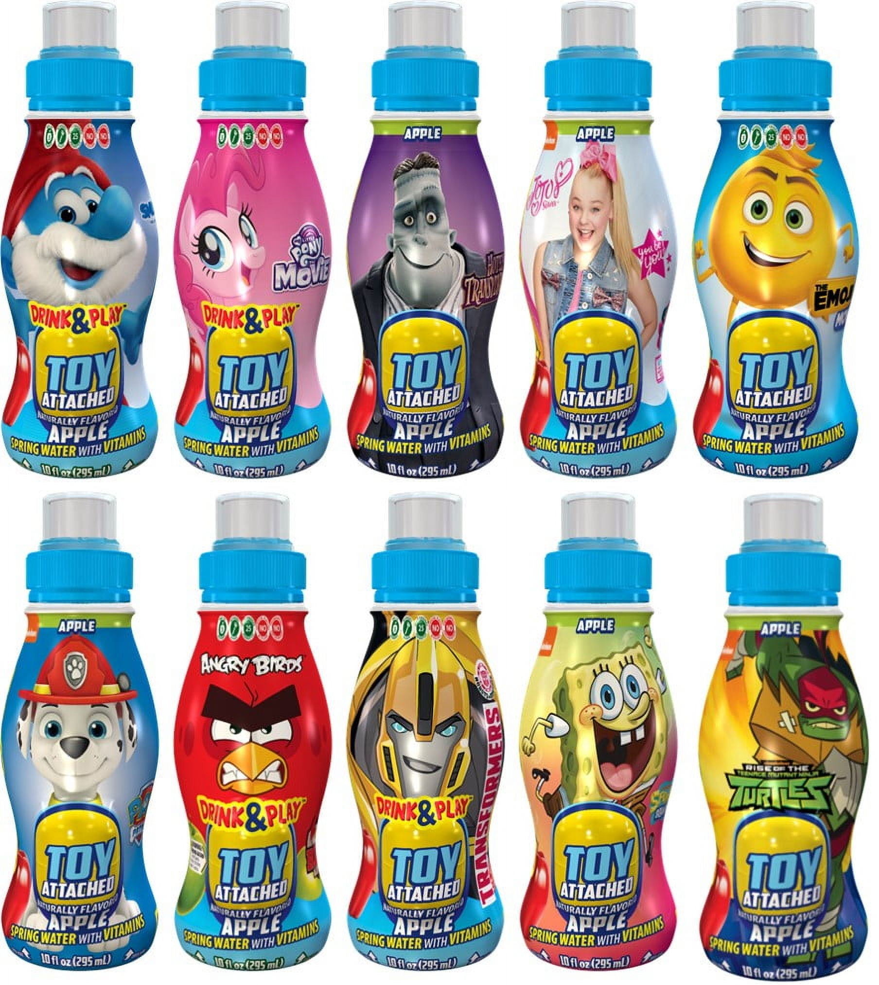 Drink & Play Apple Flavored Juicy Spring Water with Vitamins and Toy ...