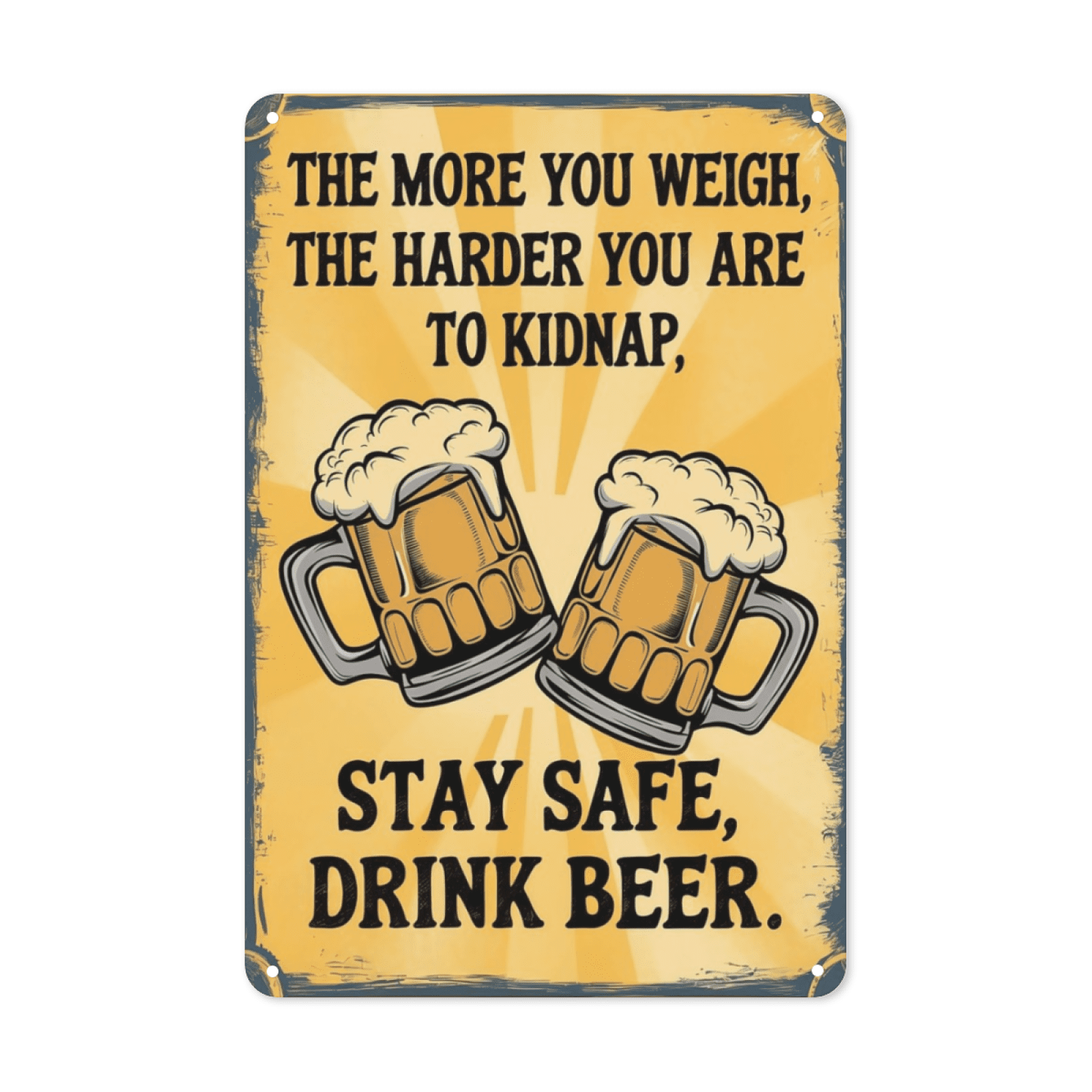 Drink Responsibly Safety metal sign Vintage Tavern Decor Bar Sign ...