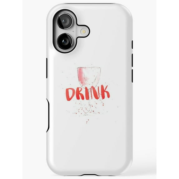Drink Simple Wordmark Design Phone Case for iPhone 17 16 15 14 13 12 11 ...