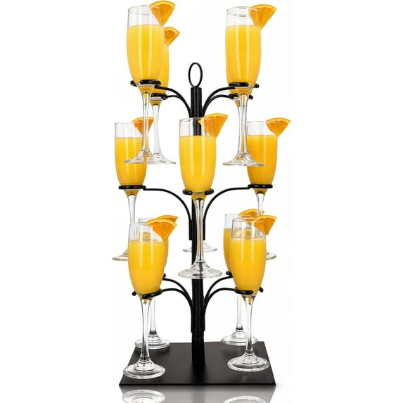 Drink Stand - Holds 12 Glasses – Cocktail Tree Stand Tower- Mimosa Bar ...