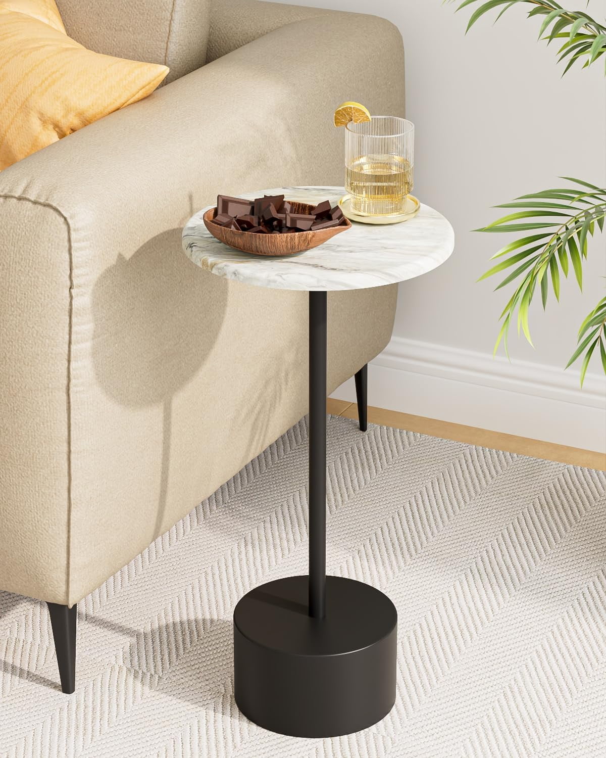 Drink Table Pedestal, Small Round Side Table, Small Drink Table, Drink ...