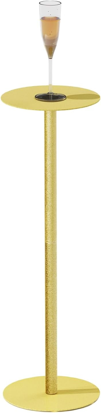 Drink Table, Small Pedestal Side Table, Round Cocktail Table, Accent ...