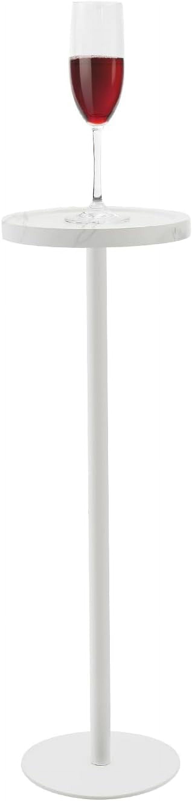 Drink Table, Small Pedestal Side Table, Round Cocktail Table, Accent ...