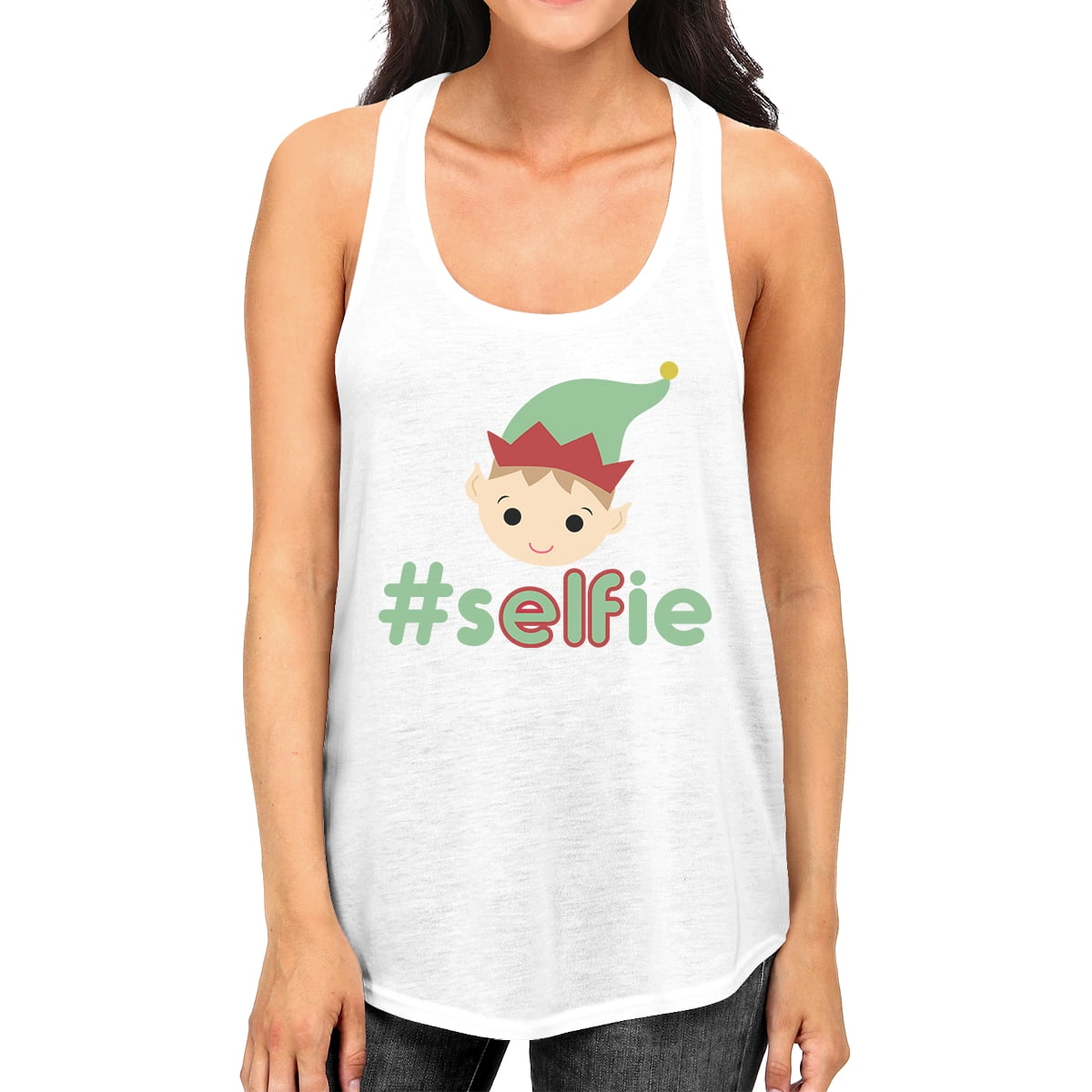 Drink Up Its Christmas Graphic Tanks Womens Racerback Workout Tanks ...