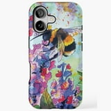 Drink Up Little Bee Cute Bee Garden Illustration for iPhone 17 through ...