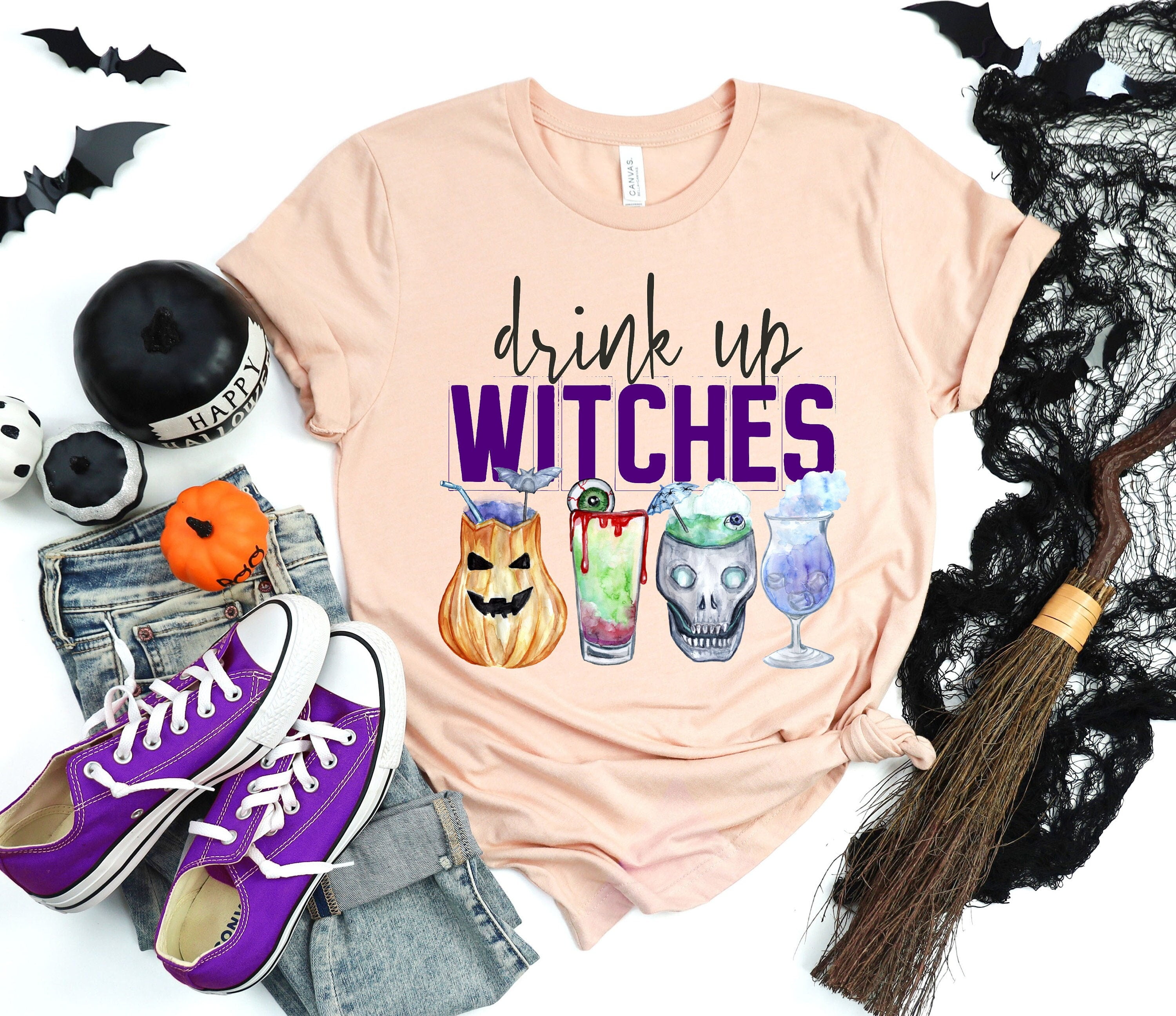 Drink Up Witches Shirt Halloween Party Shirt, Halloween Party Outfit ...