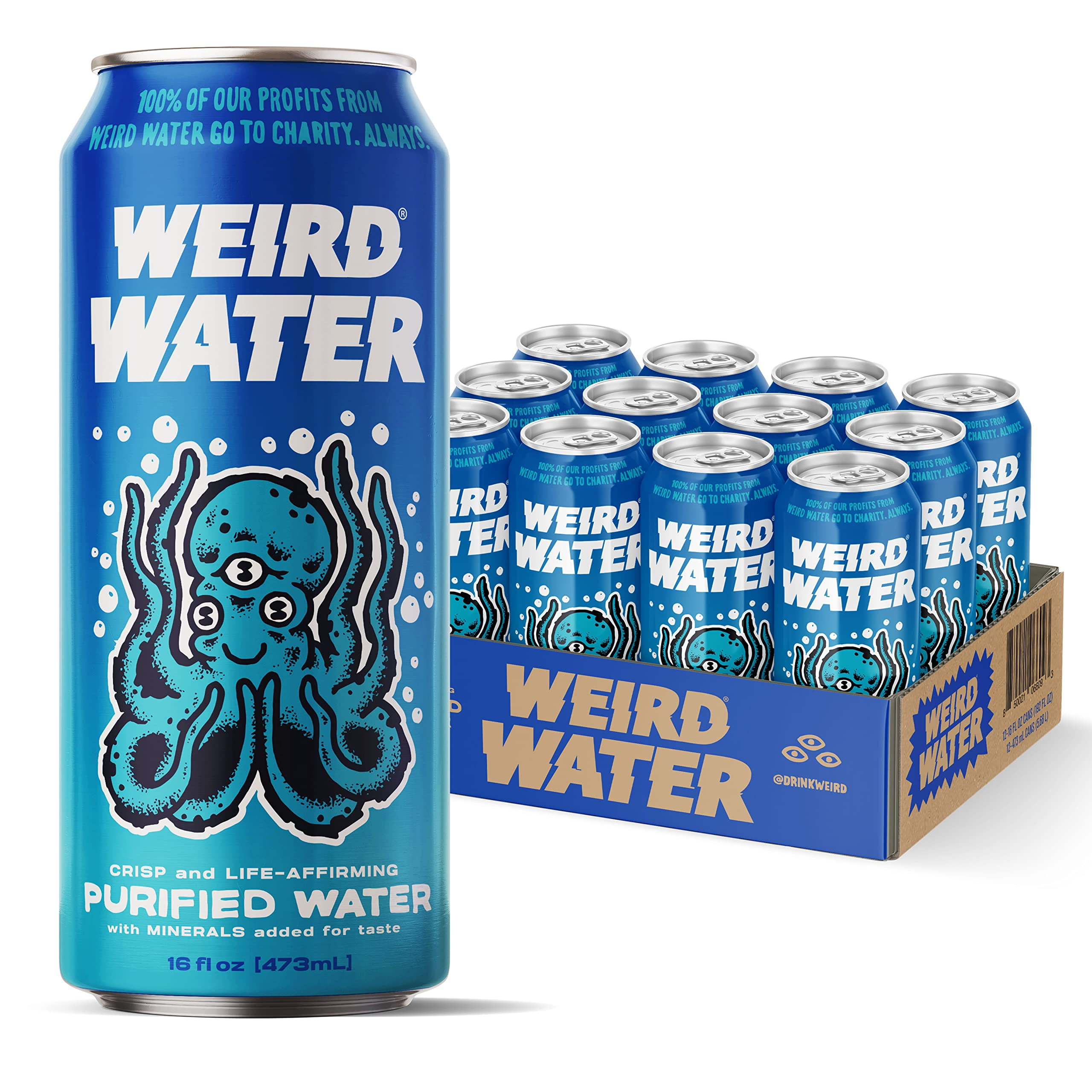 Drink Weird Purified Water 16 oz (Pack of 12) - Walmart.com