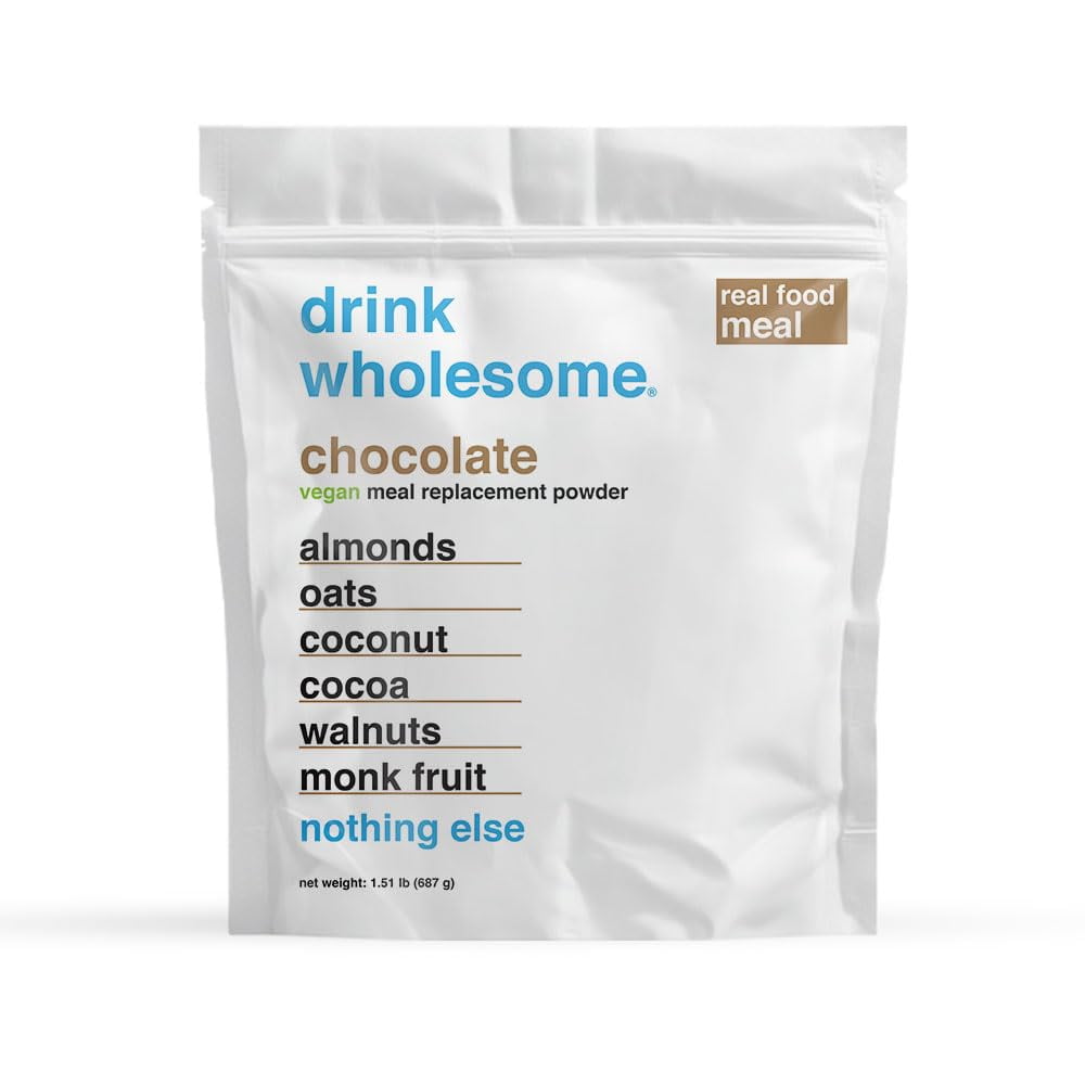 Drink Wholesome Vegan Chocolate Meal Replacement ITL1 Powder | For ...