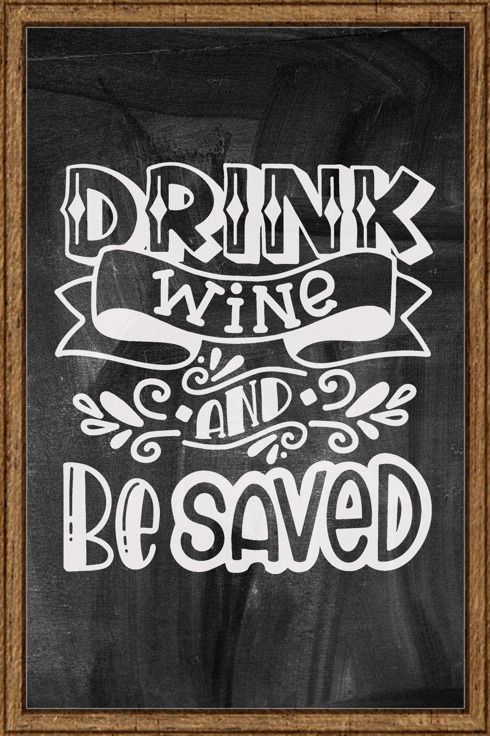Drink Wine And Be Saved Wine Lovers Christian Jesus Funny Tin Sign ...