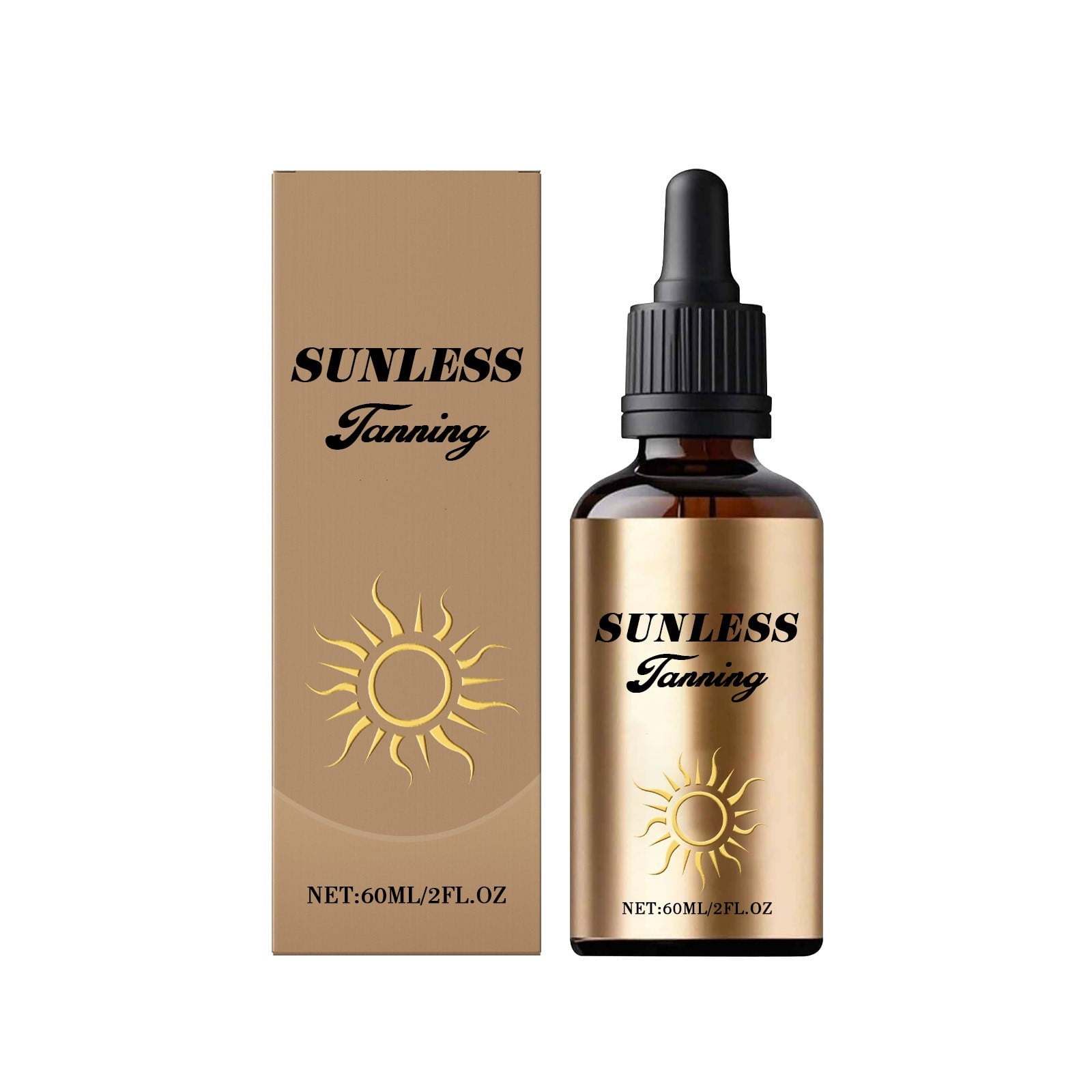 Drinkable Tanning Drops Oral Drink Sunless Tanning Drops No Sun Required for Face and Body Boost ...