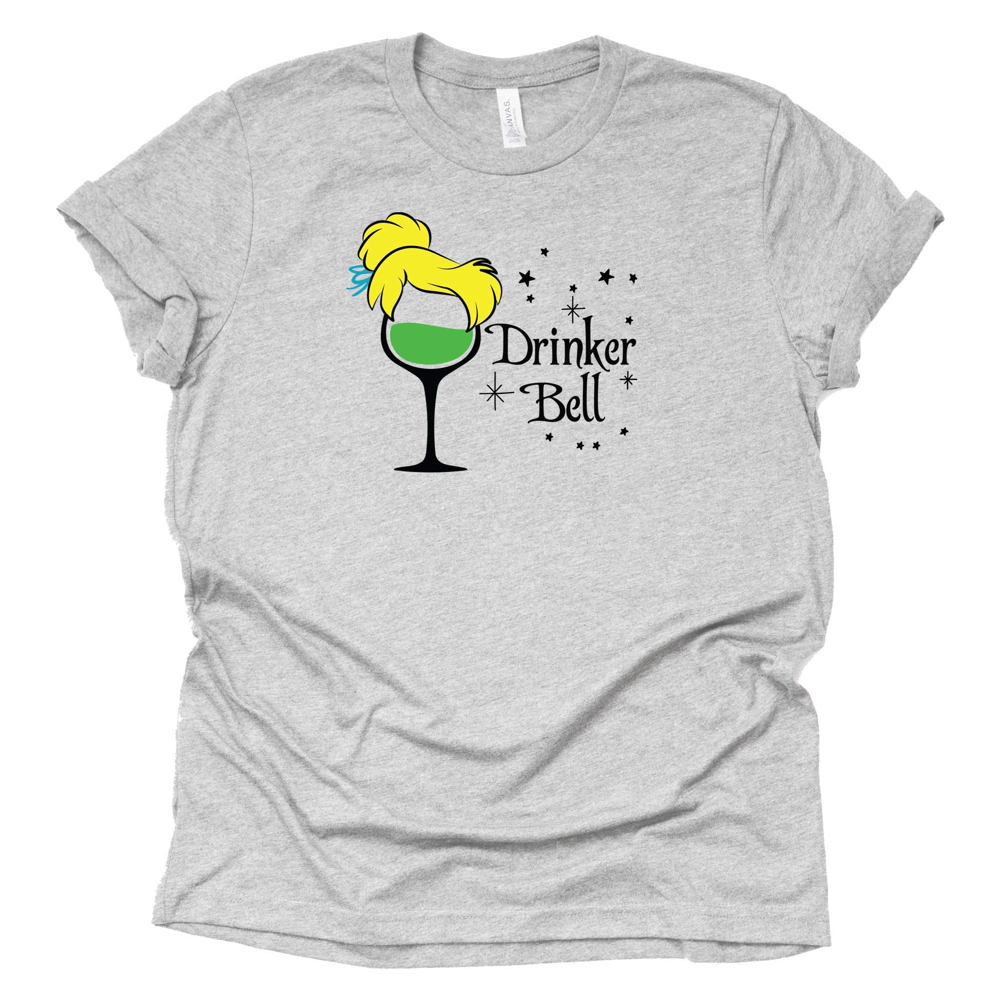 Drinker Bell T Shirt, Tinker Bell Shirt, Unisex Shirt (Gray, Small ...