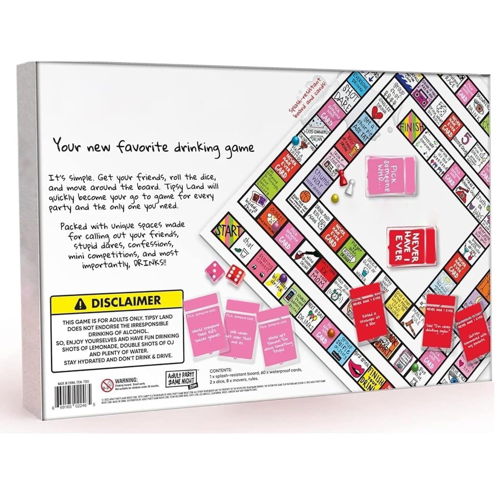 Drinking Board Games for Adults, Rubber Mat Drinking Board Game, Funny ...