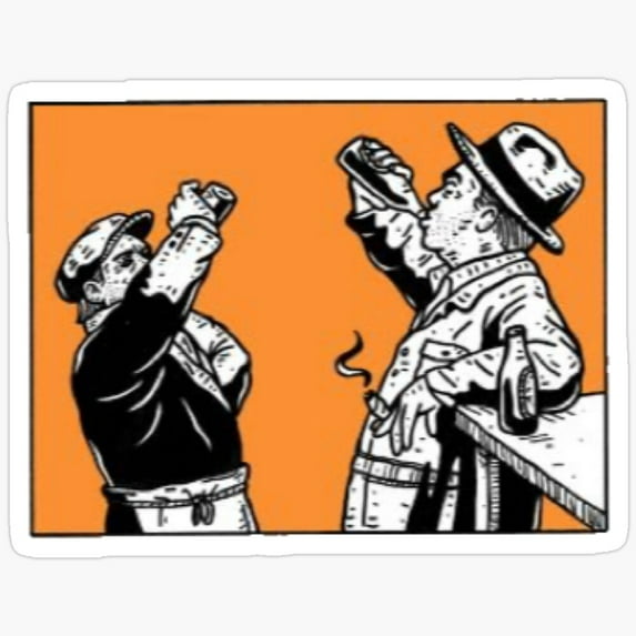 Drinking Buddies Stickerphone Decal Water Bottle Stickers, Vinyl ...