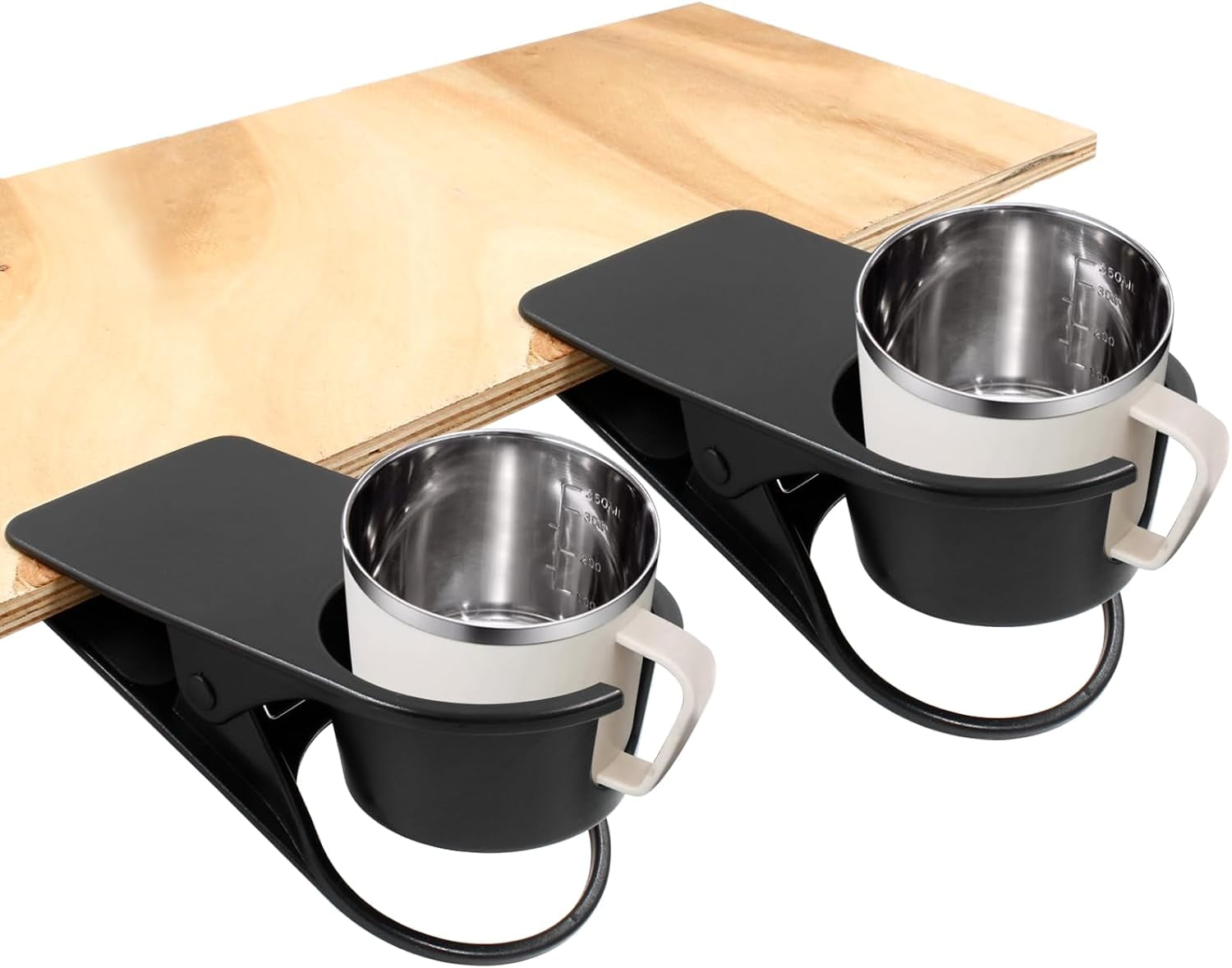 Drinking Cup Holder Clip, Desk Drink Holder Clip Chair Cup Holder with ...