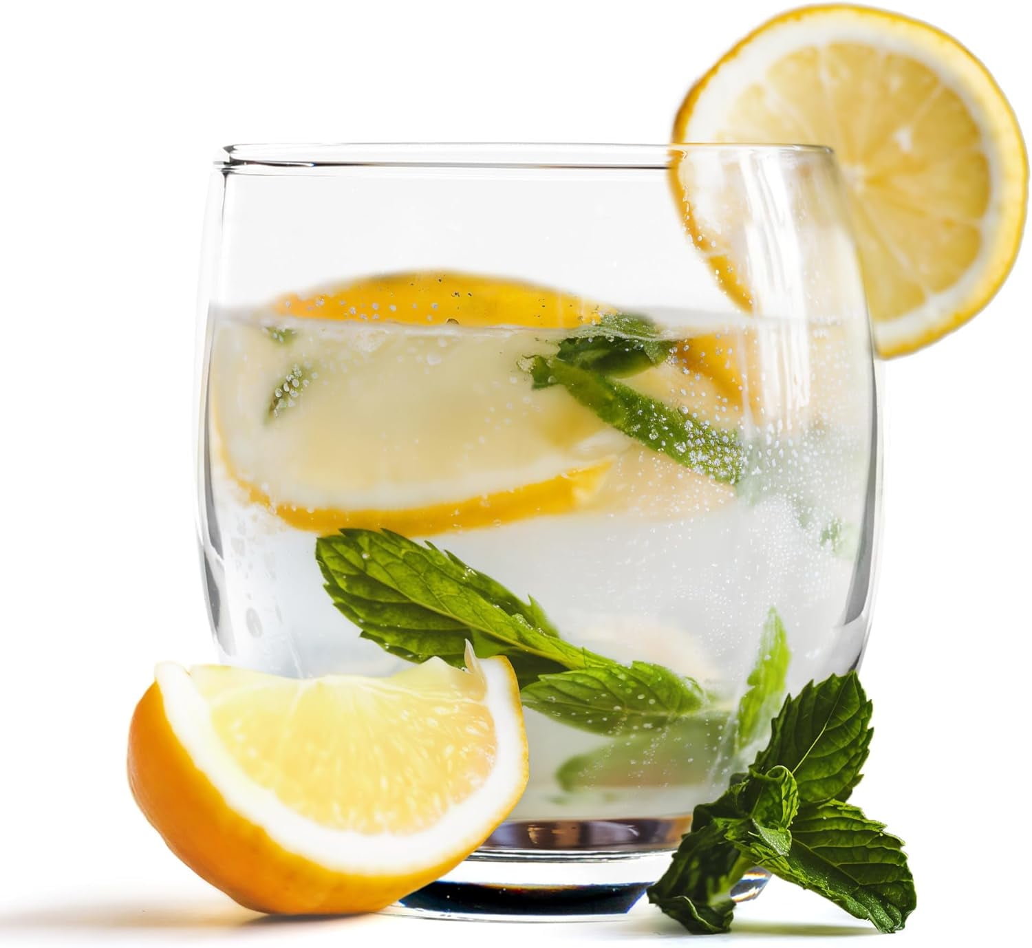 Drinking Glasses, 8.3 Ounce Thick and Durable Versatile Glass, Set of ...