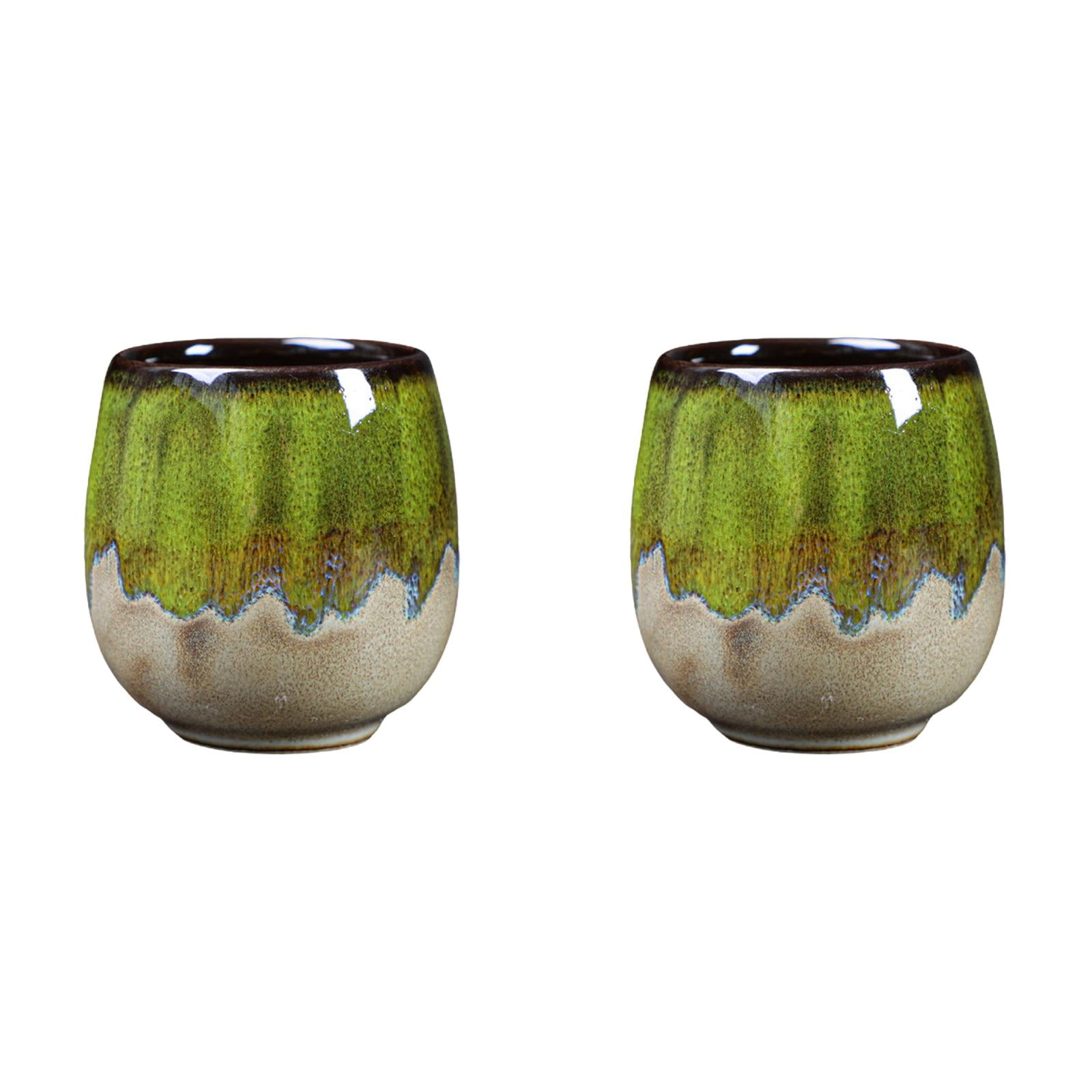Drinking Glasses,Glaze Coffee Cup Set Ceramic & Tea Cups With Creative ...