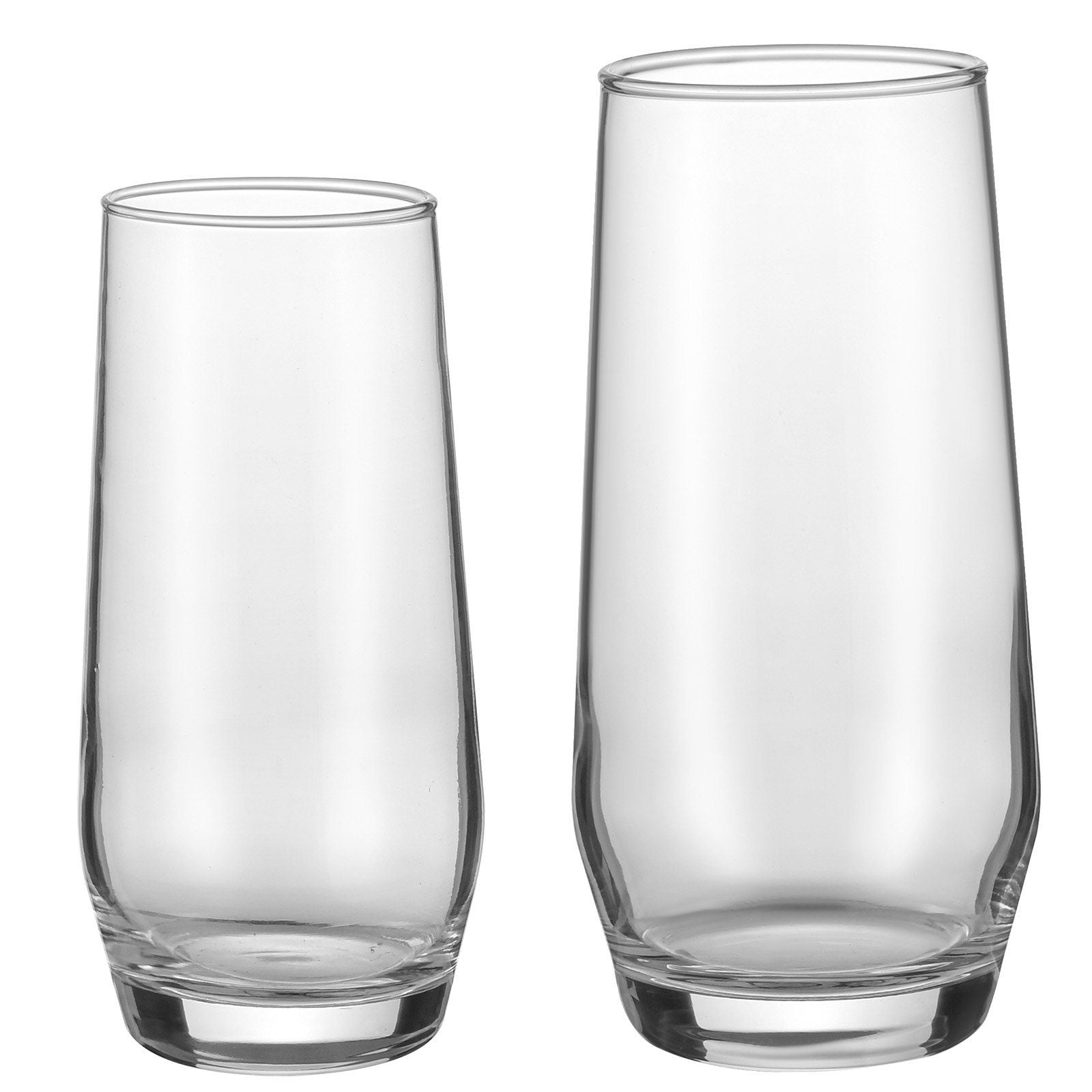 Drinking Glasses Set, 16-Piece Crystal Glass Cups, Elegant Mixed ...