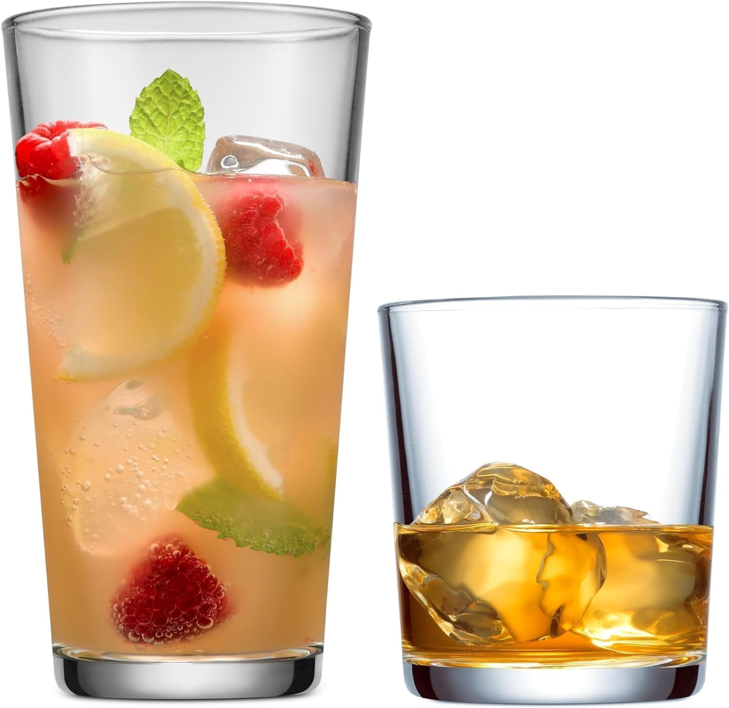 Drinking Glasses Set of 20 Basic Highball Glasses 17 Oz Bulk Kitchen ...