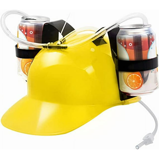 Walmart Drinking Helmet - Adjustable Can Holder Cap with Straw for Beer ...