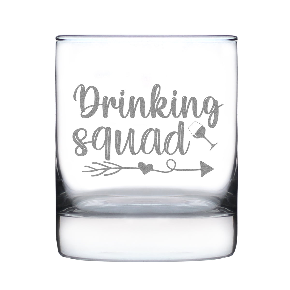 Drinking Squad Hand Engraved 10oz Rocks Glass Perfect Gift For Friends ...