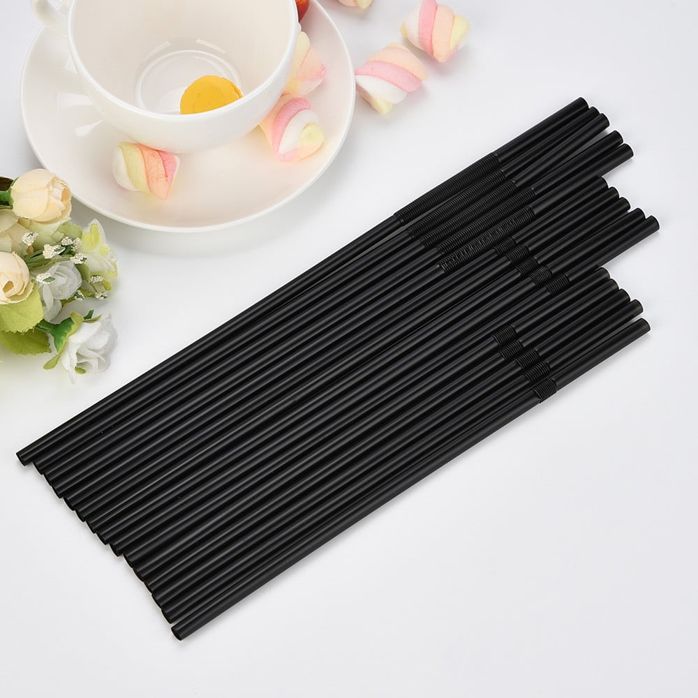 Drinking Straws 100Pcs Set 260Mm/256Mm/210Mm Long Flexible Double Layer ...