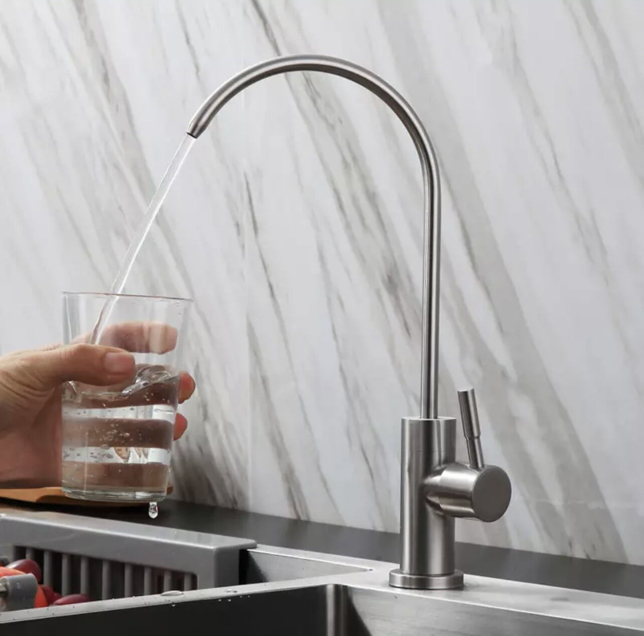 Drinking Water Faucet Brushed S/S Reverse Osmosis LEAD FREE REVERSE ...