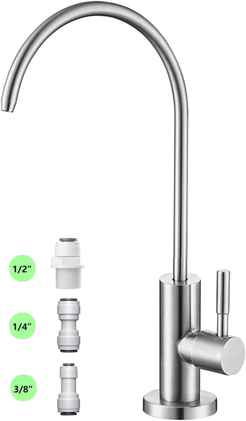 Drinking Water Water Tap for Home Kitchen,100% Lead-Free Reverse Water ...