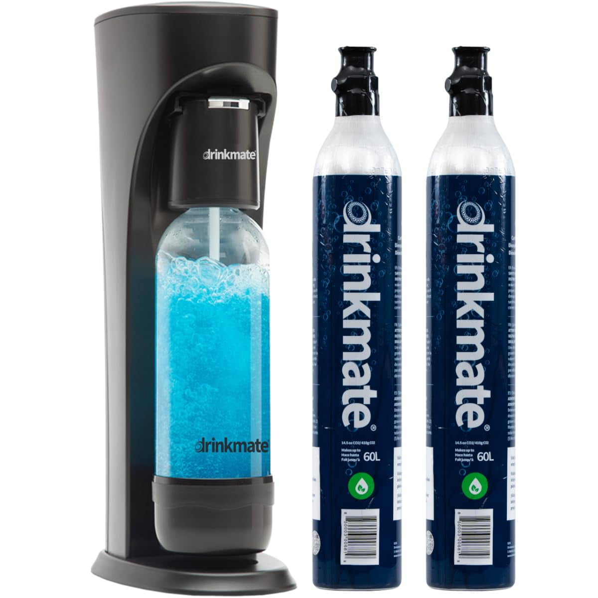 Drinkmate OmniFizz Sparkling Water and Soda Maker, Carbonates Any Drink ...