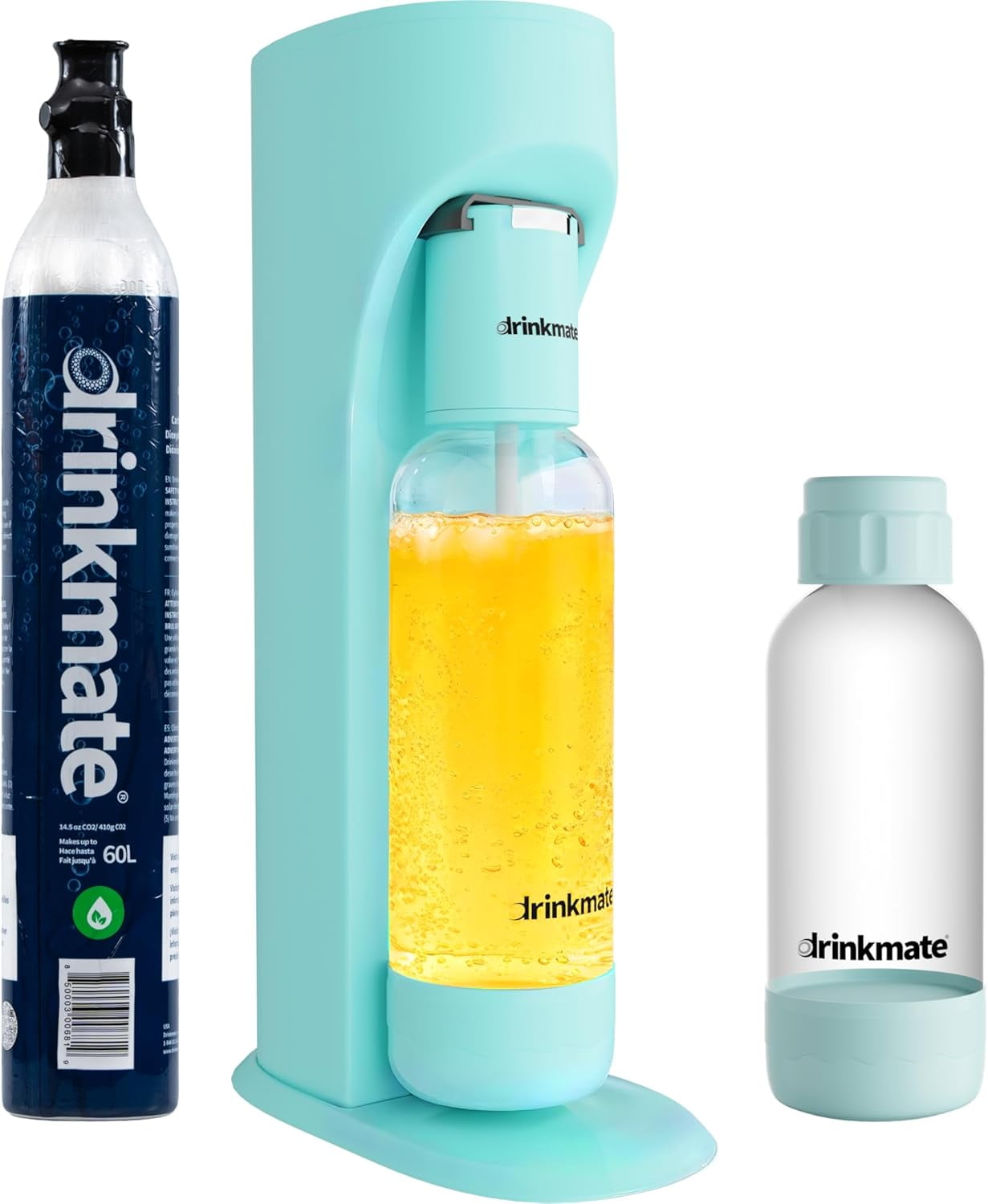 Drinkmate OmniFizz Sparkling Water and Soda Maker, Carbonates Any Drink ...