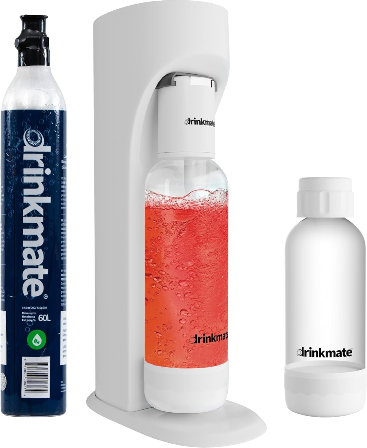 Drinkmate OmniFizz Sparkling Water and Soda Maker, Carbonates Any Drink ...