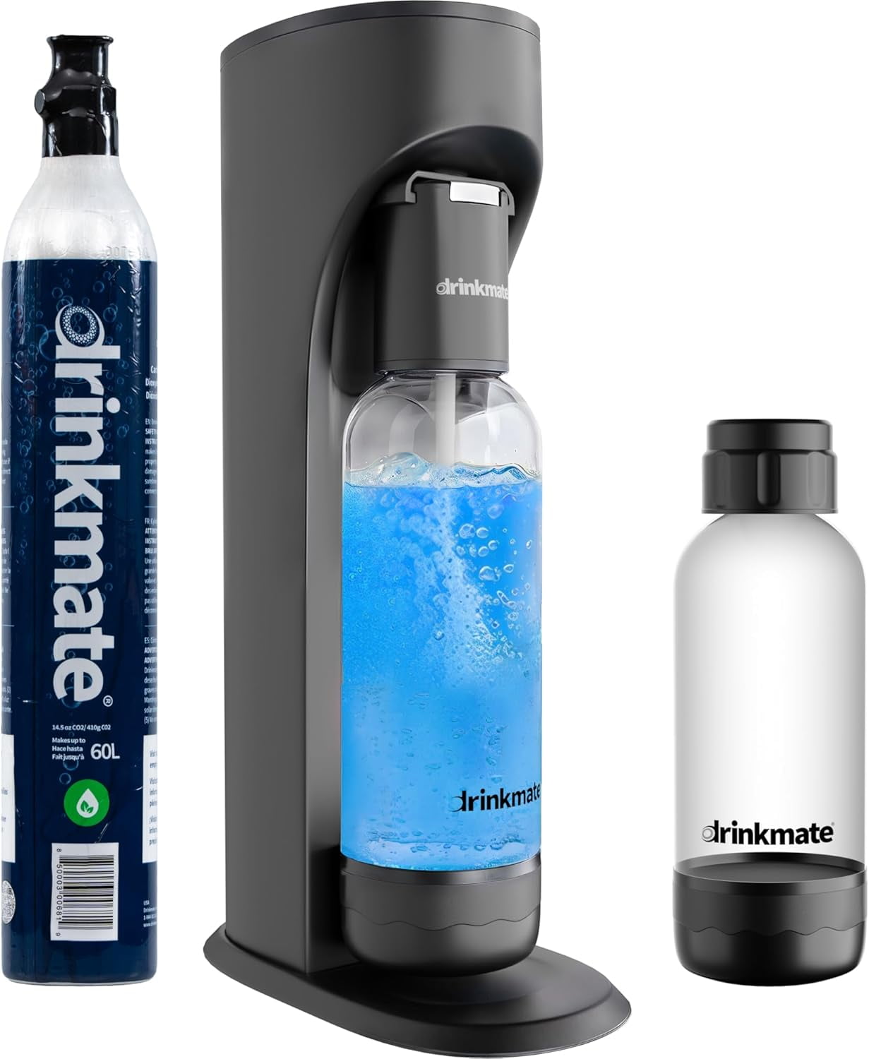 Drinkmate OmniFizz Sparkling Water and Soda Maker, Carbonates Any Drink ...