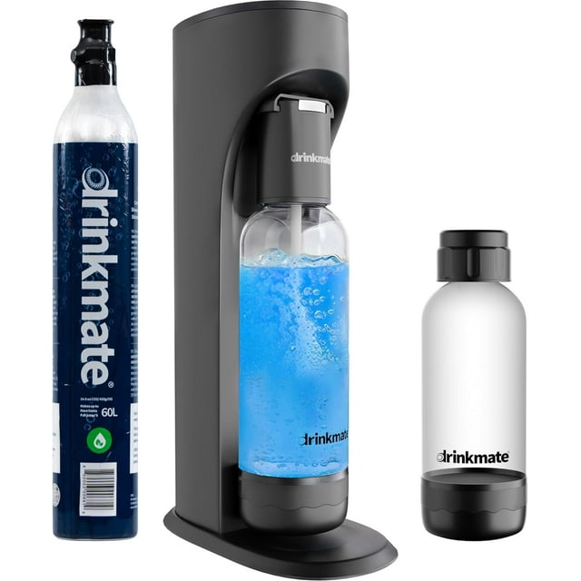 Drinkmate OmniFizz Sparkling Water and Soda Maker, Carbonates Any Drink ...