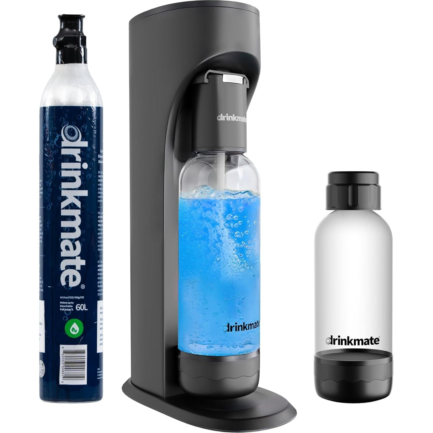 Drinkmate OmniFizz Sparkling Water and Soda Maker, Carbonates Any Drink ...