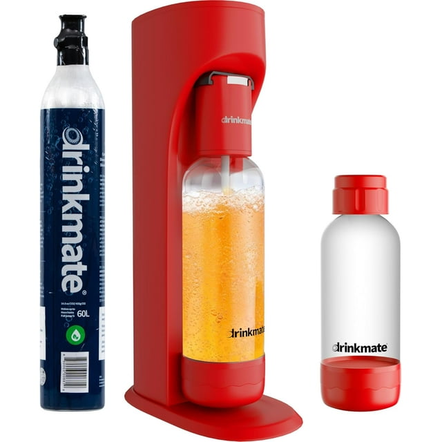 Drinkmate OmniFizz Sparkling Water and Soda Maker, Carbonates Any Drink ...
