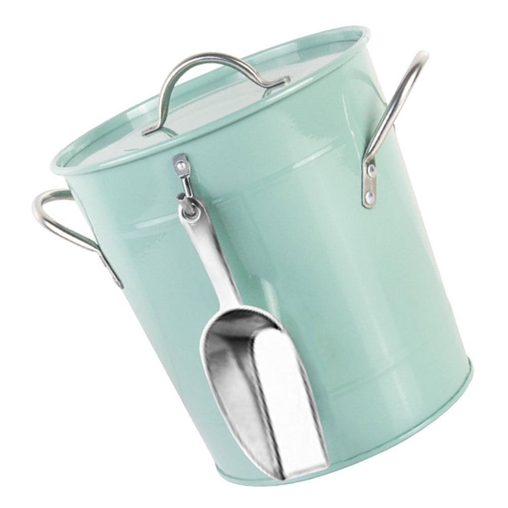 ifundom 1Set Green Iron Ice Cube Bucket for Bar Restaurant and Home ...