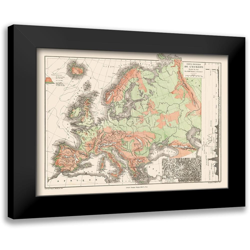 Drioux 14x11 Black Modern Framed Museum Art Print Titled - Physical ...