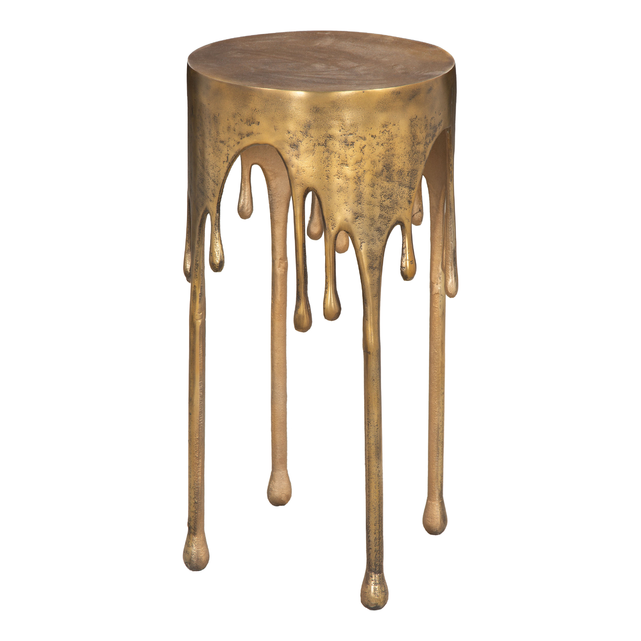 Drip Accent Table Antique Brass - Walmart.com