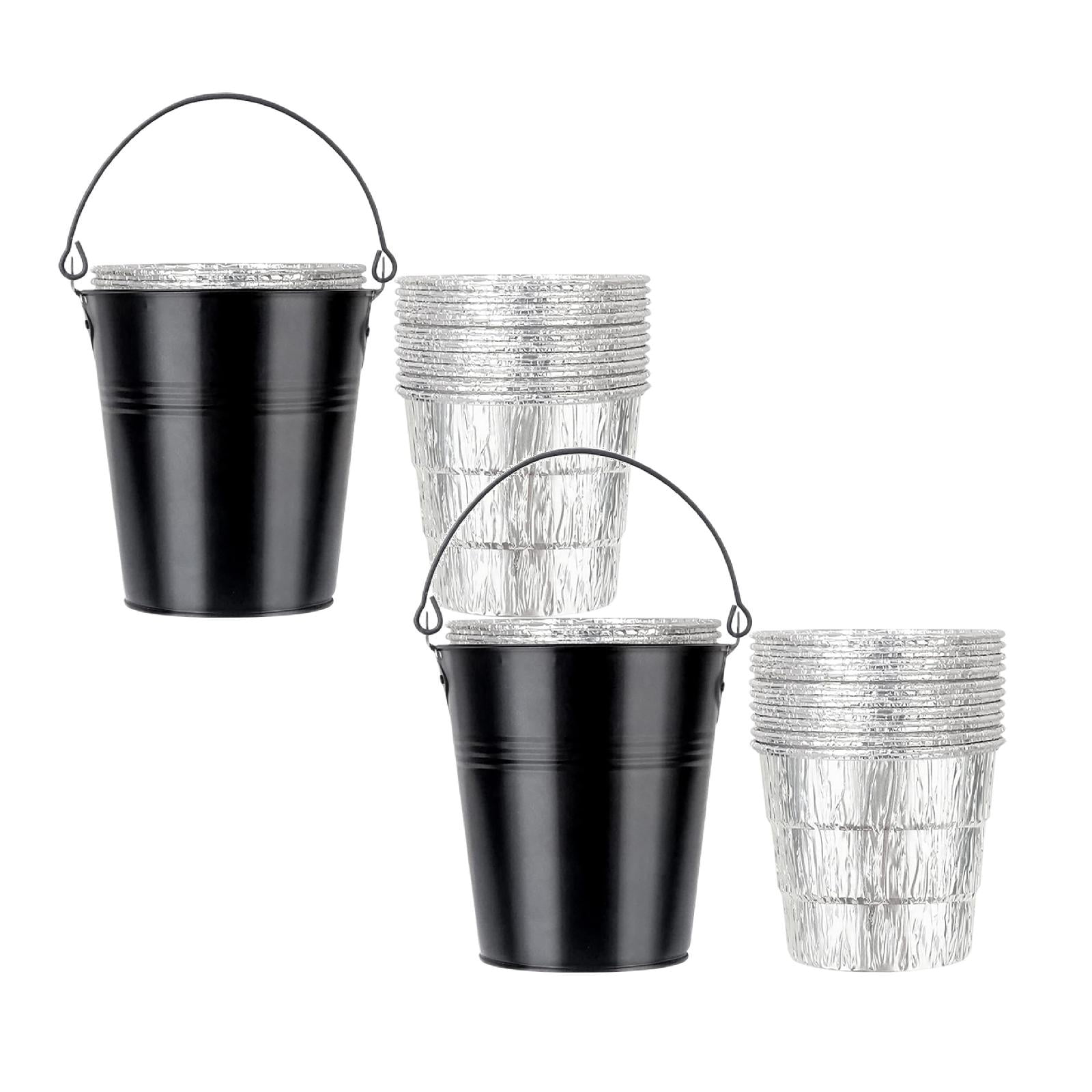 Drip Bucket And 12 Pack Disposable Foil Liners Bbq Grease Liners Fits ...
