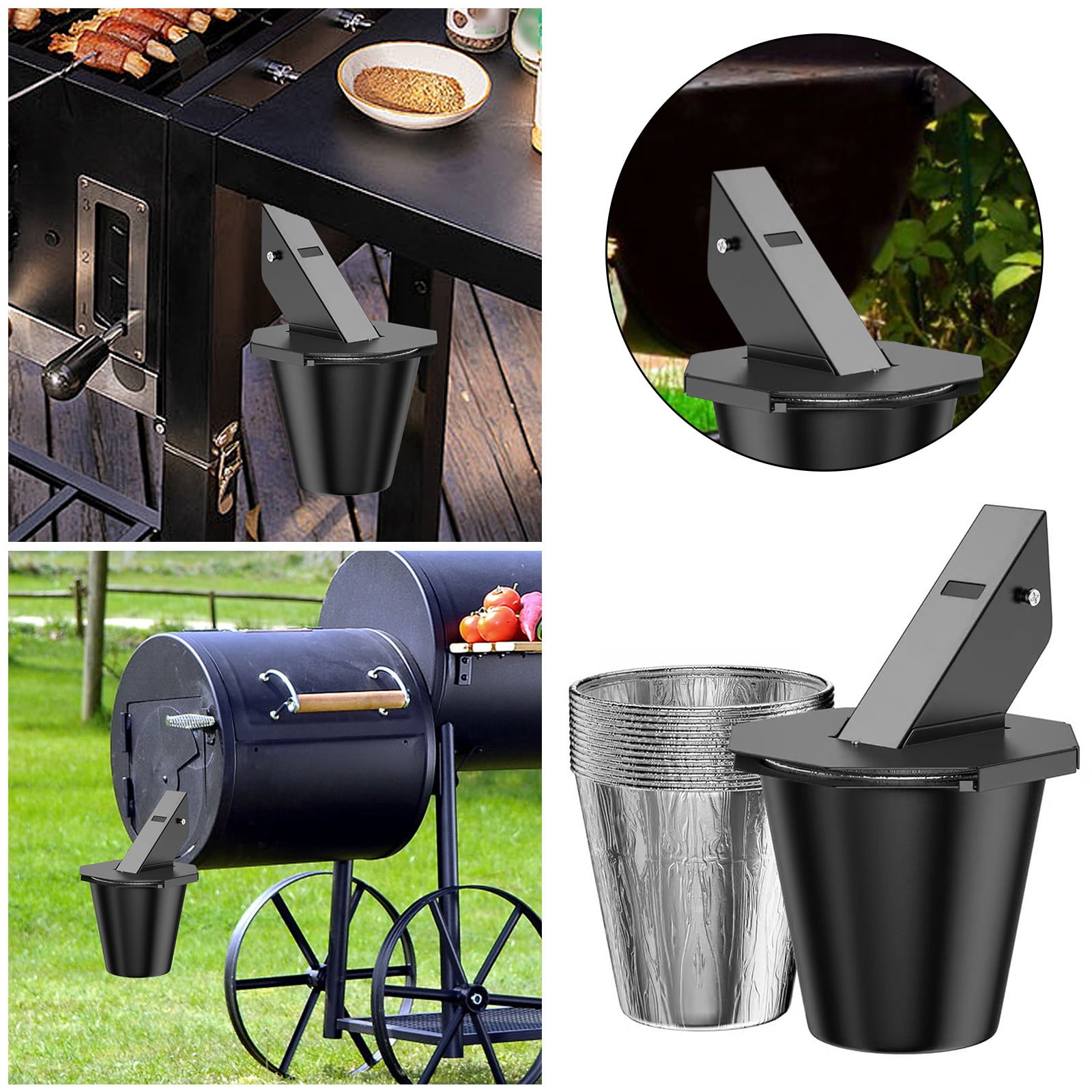 Drip Bucket and 15-Pack Disposable Foil Liners Camp Chef, Grill Grease ...