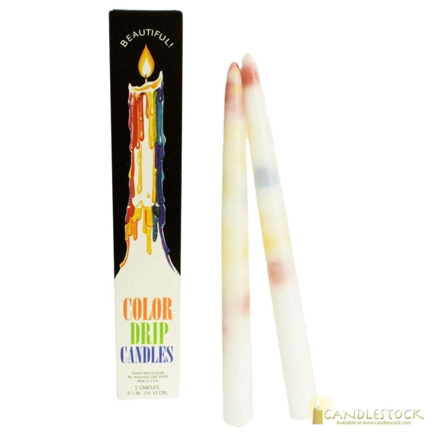 Drip Candle 4 Or 8 Pack Multi Colored - Walmart.com