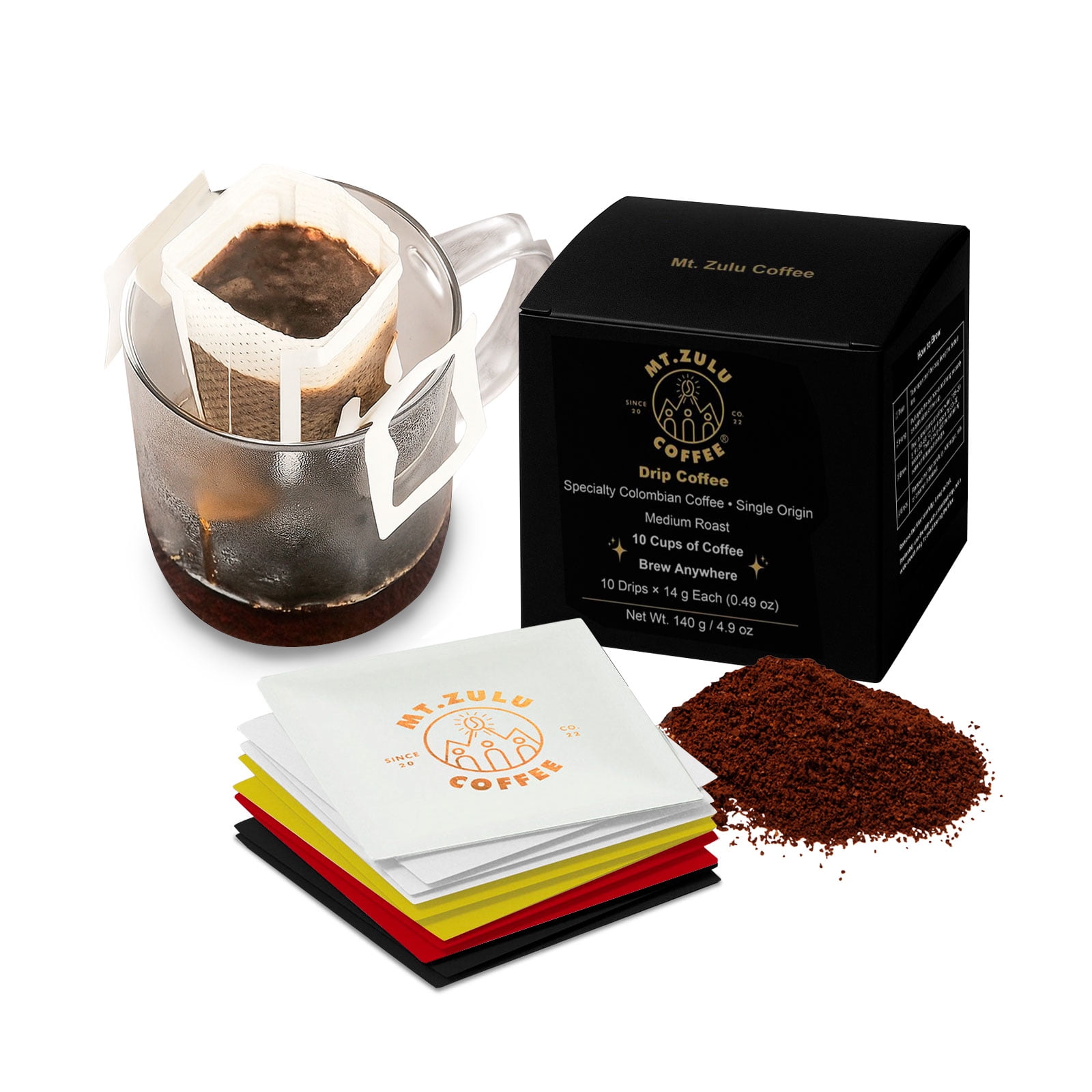 Drip Coffee Bags Variety Pack – Single-Serve Pour Over, Colombian ...