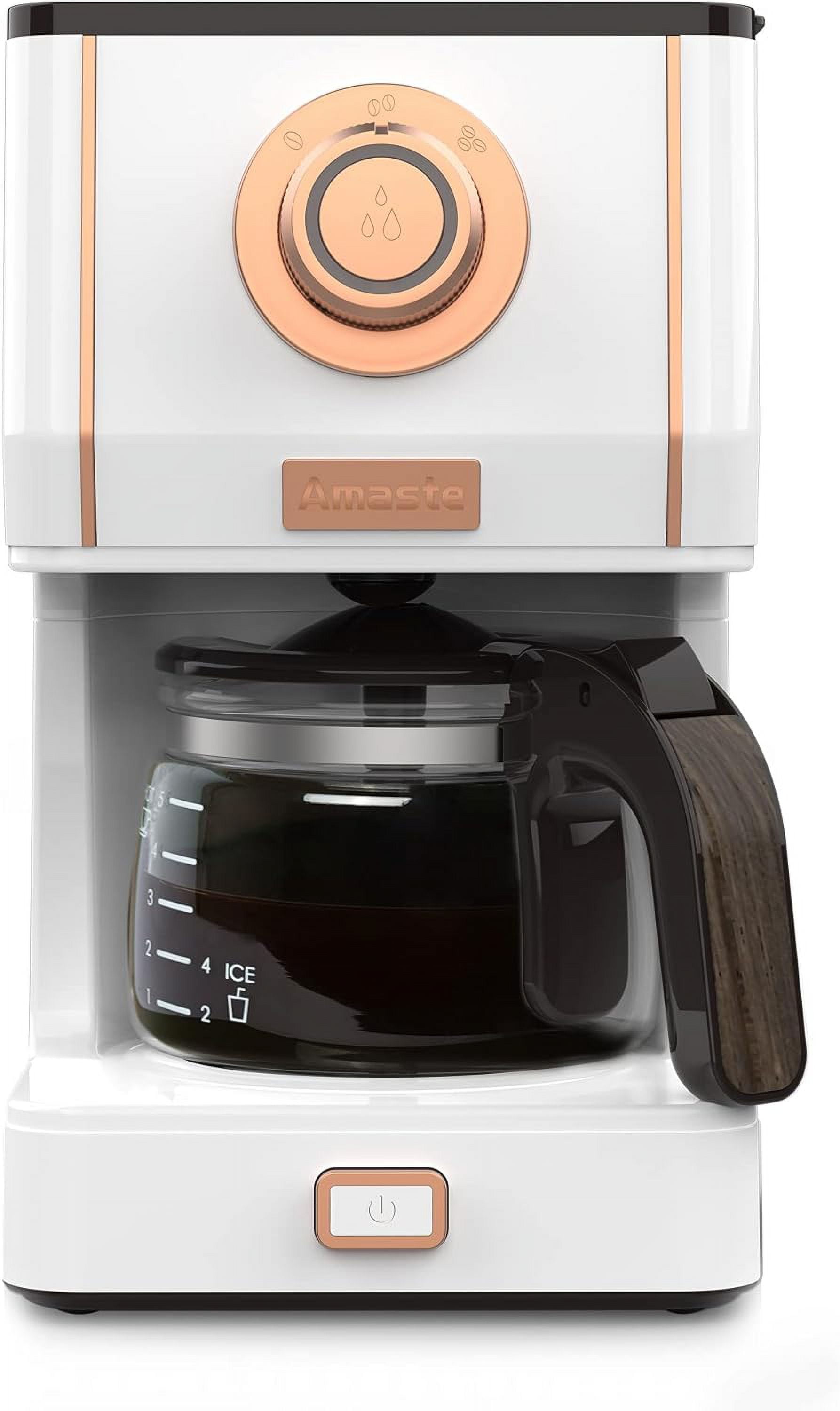 Drip Coffee Machine with 25 Oz Glass Pot, Retro Style Maker with ...