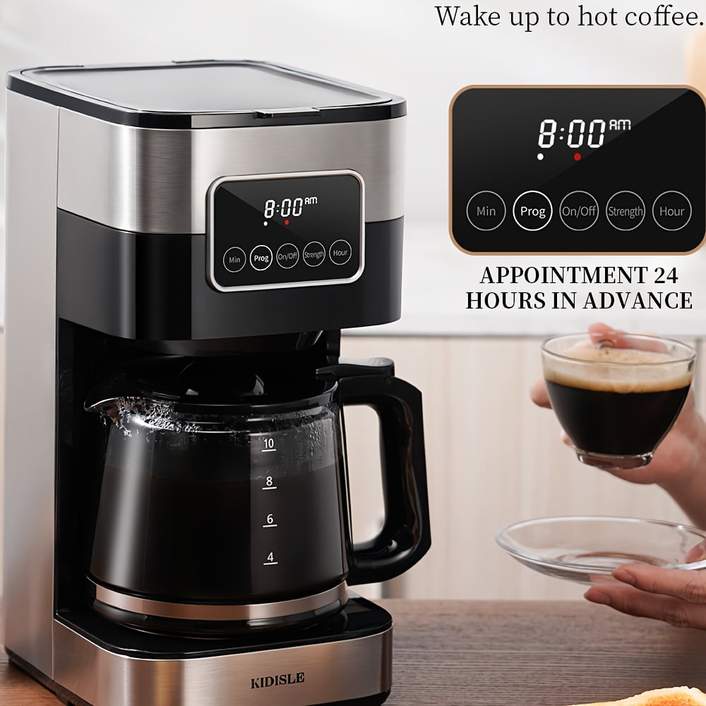 Drip Coffee Maker, Programmable 10-Cup with Touch-Screen, Pause & Serve ...