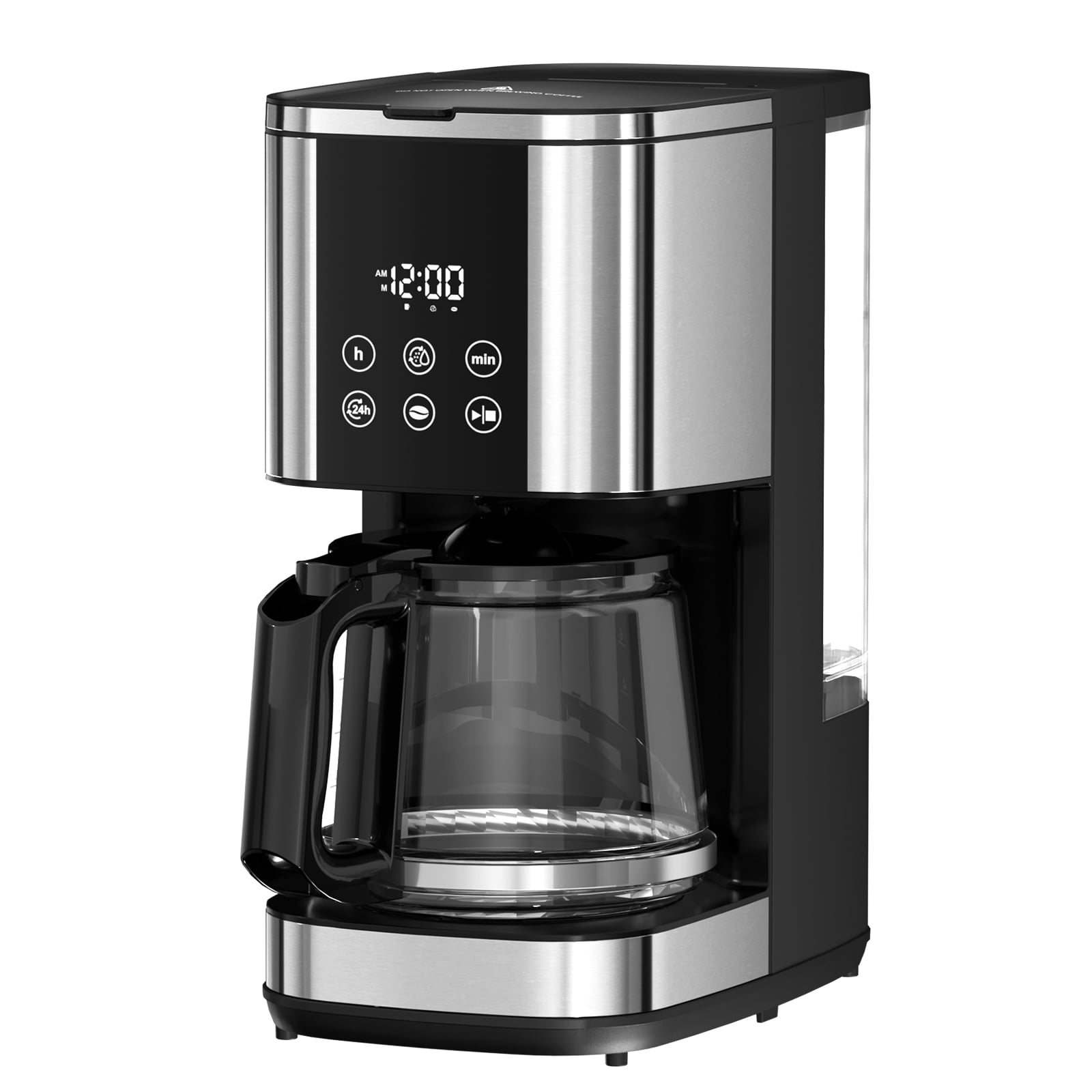 WAA Drip Coffee Maker with Glass Carafe,10-Cups Programmable,2 Coffee ...