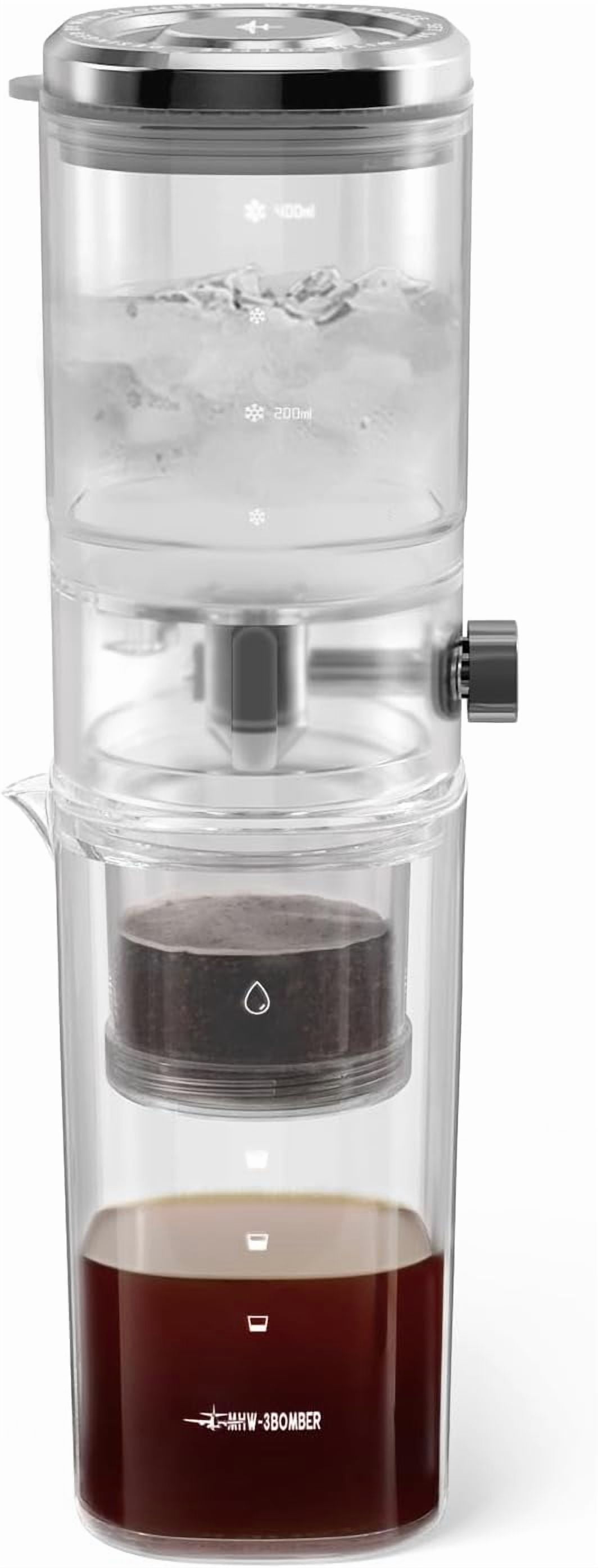 Drip Cold Brew Coffee Maker, Cold Brew Pitcher, Smooth Brew Quality Ice ...