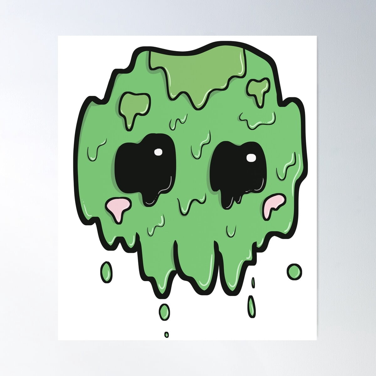Drip Cute'Thulhu Poster Wall Art, Modern Wall Decor For Living Room ...