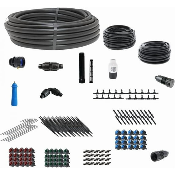 Drip Depot Drip Irrigation Kit for Vegetable Gardens - Kit Size ...
