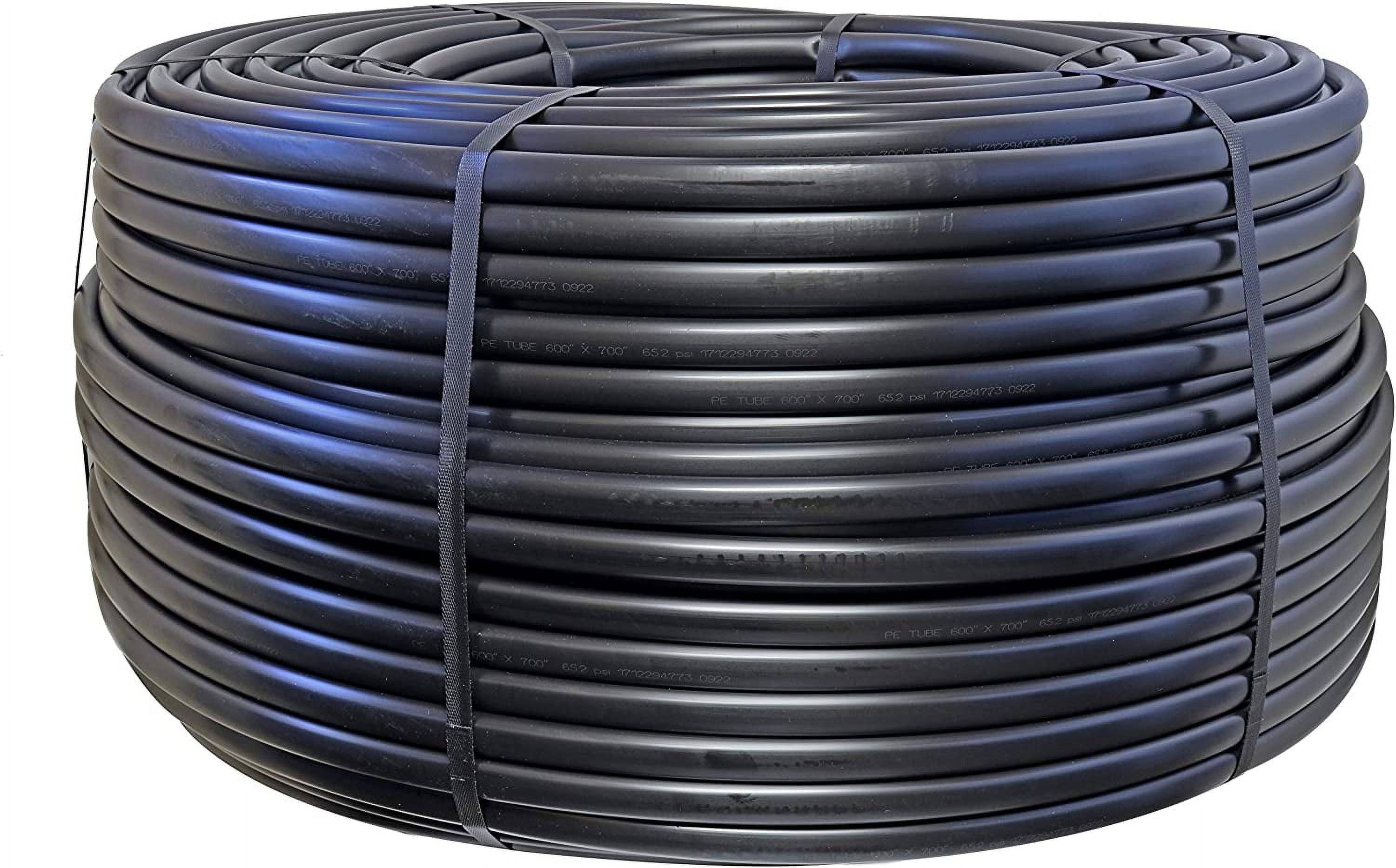 Drip Depot Polyethylene Tubing - Size : 1/2" (0.600" ID x 0.700" OD ...