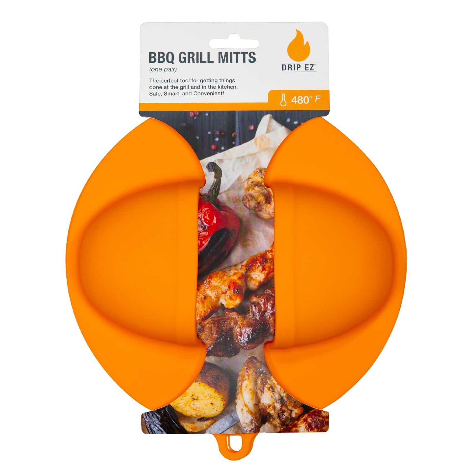 Drip EZ BBQ Grill Mitts - Heat Resistant up to 480F - Durable Silicone ...