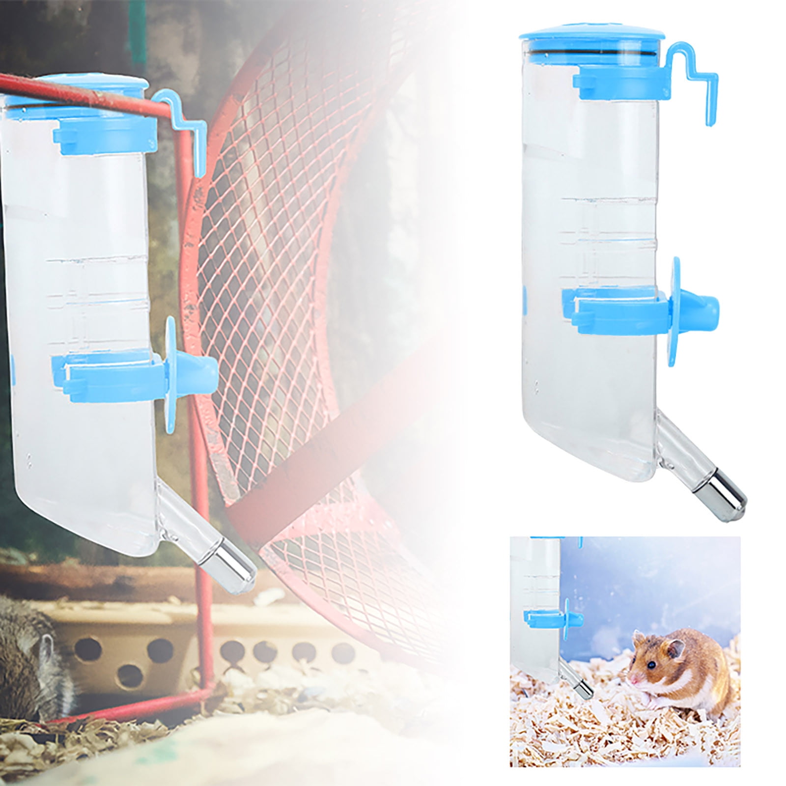 No Hanging Pet Water Bottle - Leak-Proof Automatic Water Dispenser for ...